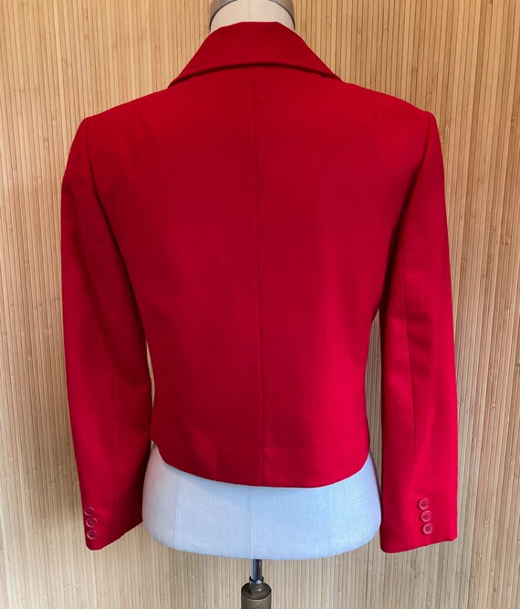 Vintage Red Pendleton Cropped Blazer - Gem