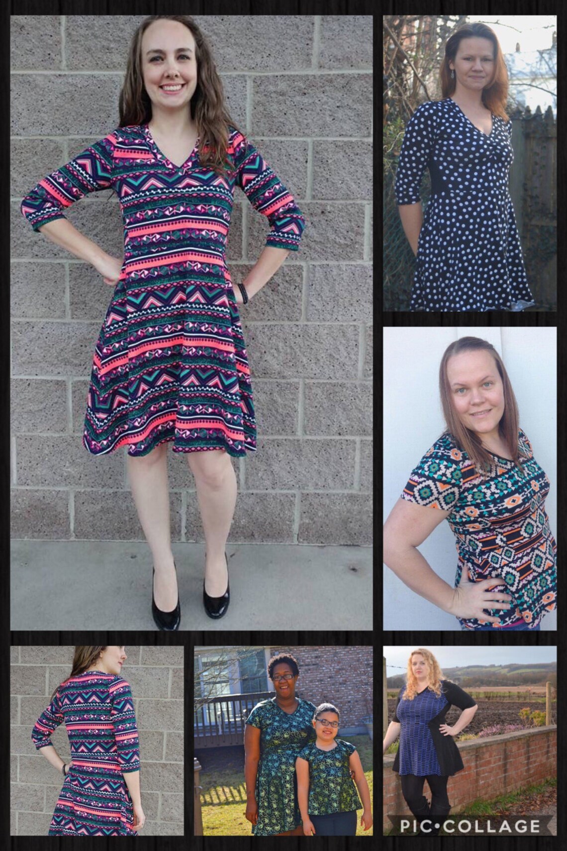 PDF Sewing Pattern Leia Dress Peplum Top Mini Dress Knee - Etsy