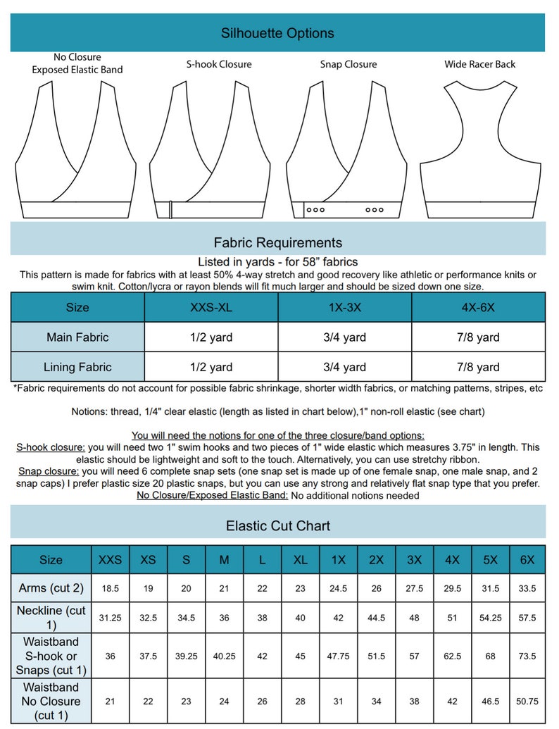 PDF Sewing Pattern Riley Crossover Bra - Etsy Canada