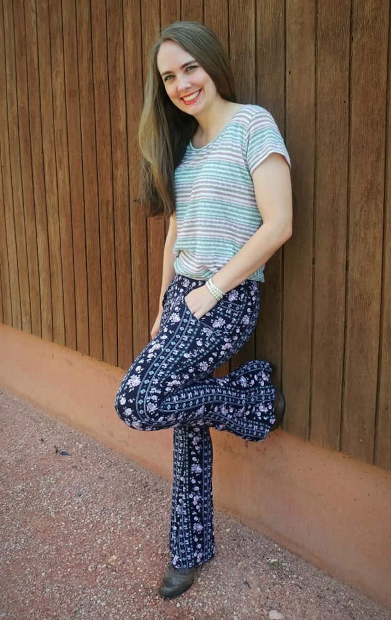 Solar Flares PDF Sewing Pattern Flared Pants Bootcut Pants - Etsy Canada