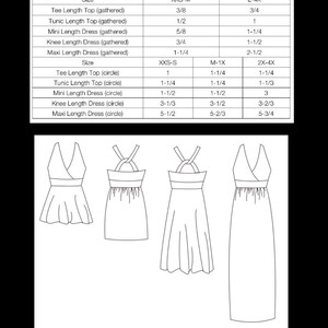 PDF Sewing Pattern Dress Top Surplice Front Dress Cross Back Top ...