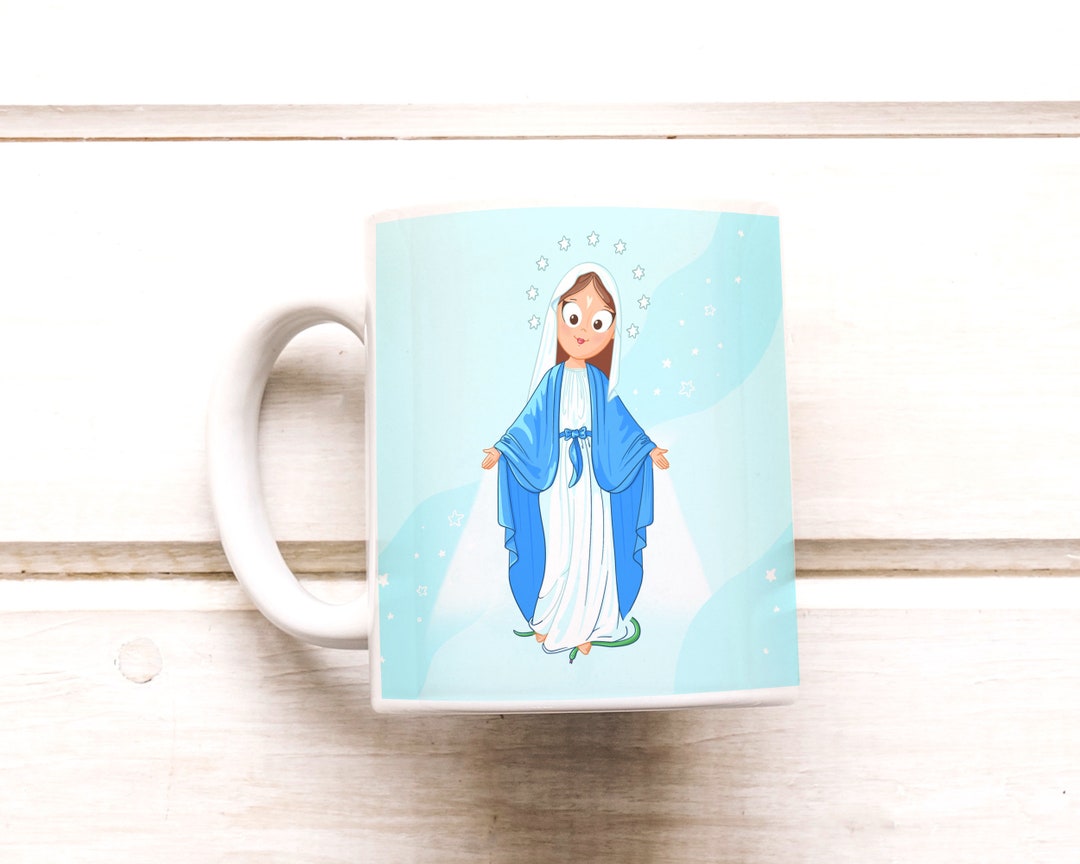 Miraculous Virgin Mug. La Milagrosa Cup Virgin of Coffee. Virgin Mary ...
