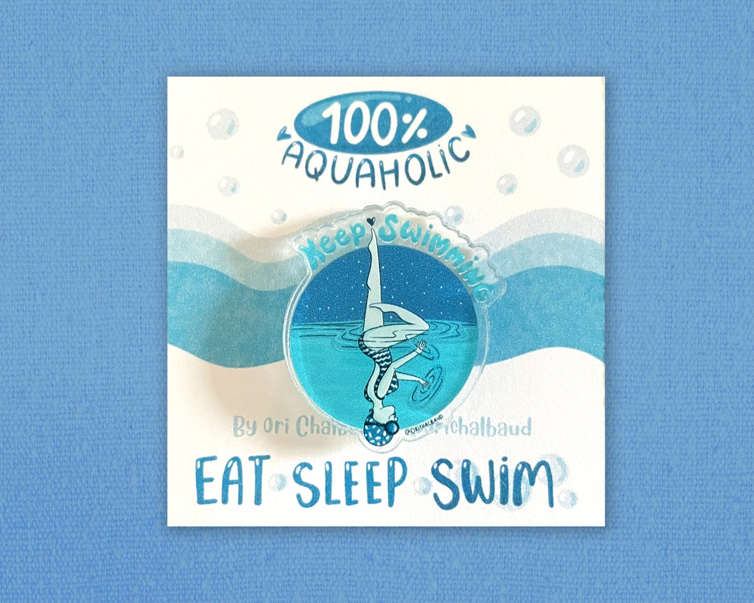 Acrylic Pin Synchronized Swimming Girl, Pool Girl Swimmer Transparent ...