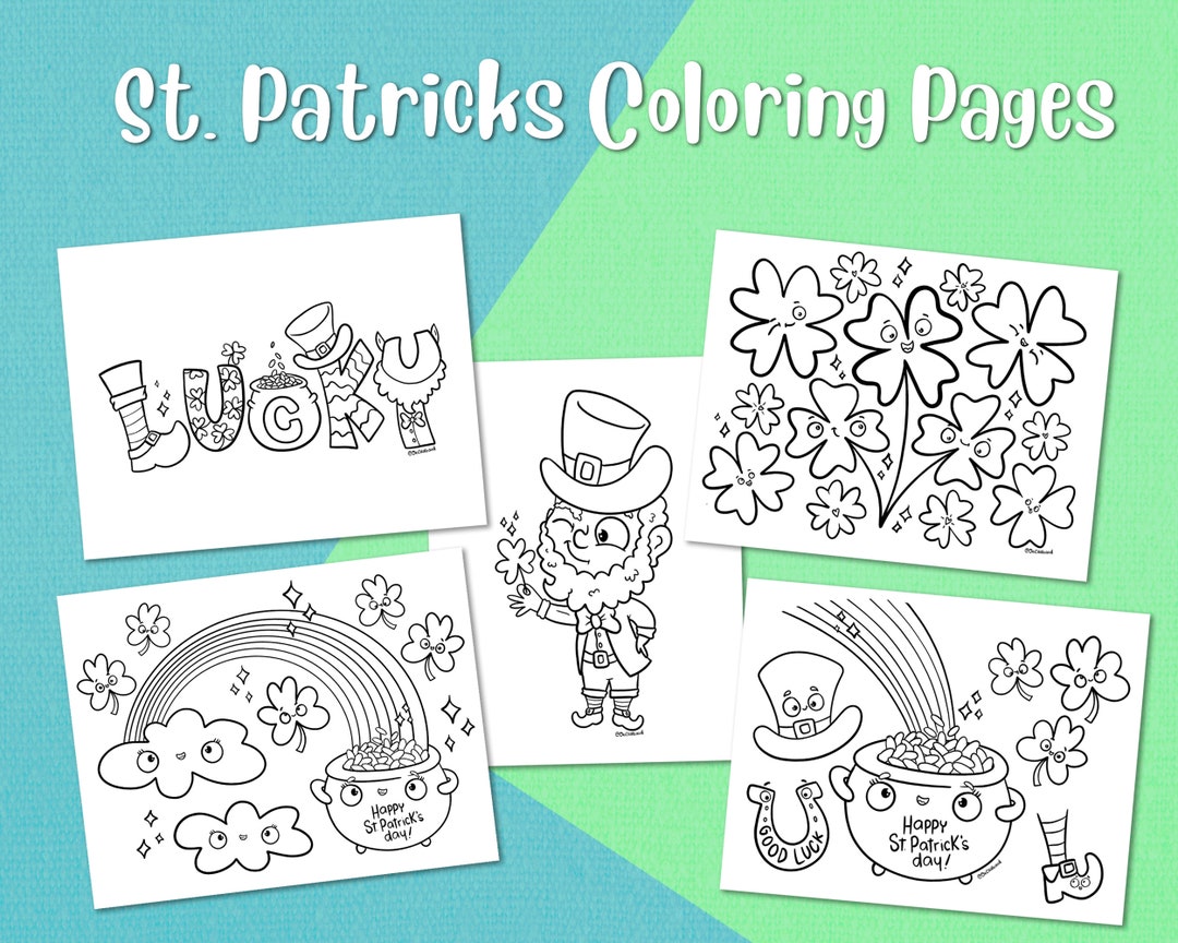 St Patricks Coloring Page for Kids. Leprechaun Printable Coloring ...