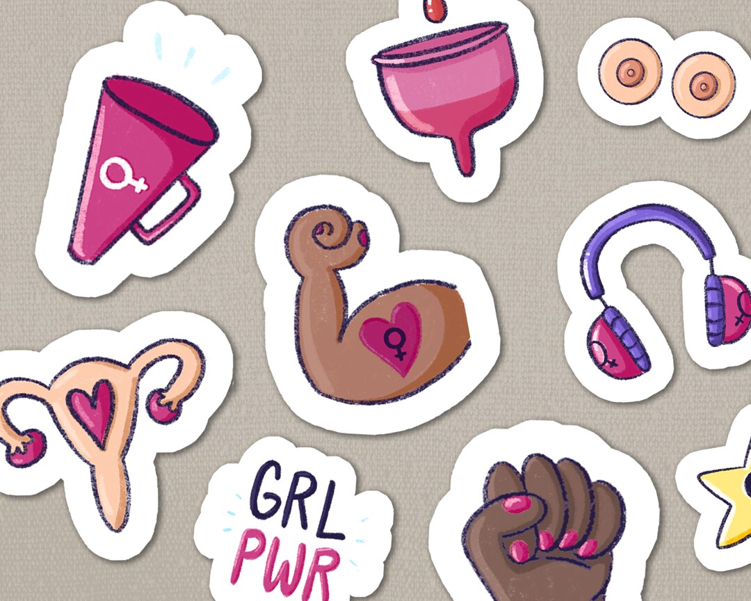 Girl Power Printable Sticker, Empowered Woman, Boss Girl, Fierce, Queen ...