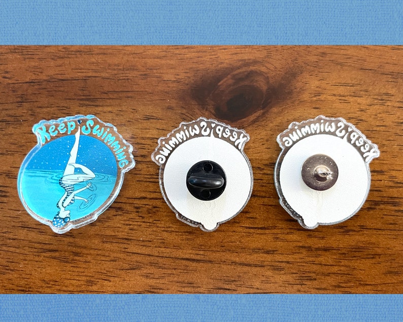 Acrylic Pin Synchronized Swimming Girl Pool Girl Swimmer - Etsy