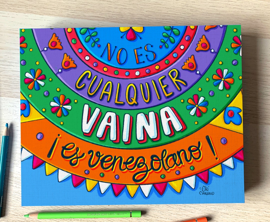 Venezuelan Quote Illustration Art Canvas Gallery Wraps. - Etsy