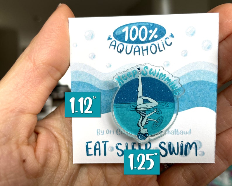 Acrylic Pin Synchronized Swimming Girl Pool Girl Swimmer - Etsy
