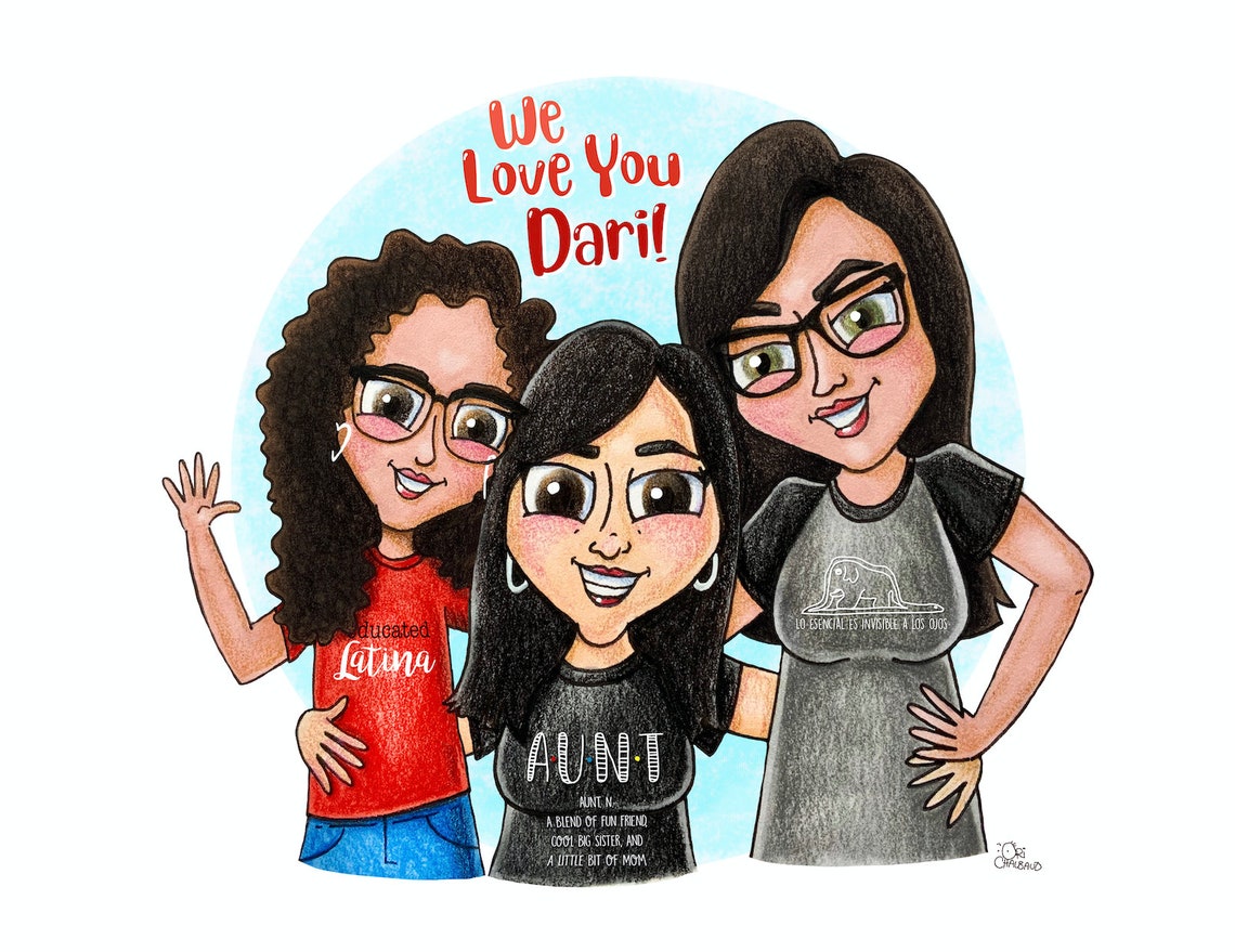Siblings Portrait, Family Drawing, Brother and Sister Cartoon, Family ...