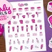 Curly Hair Printable Planner Stickers. Curls Products Digital Ready to ...