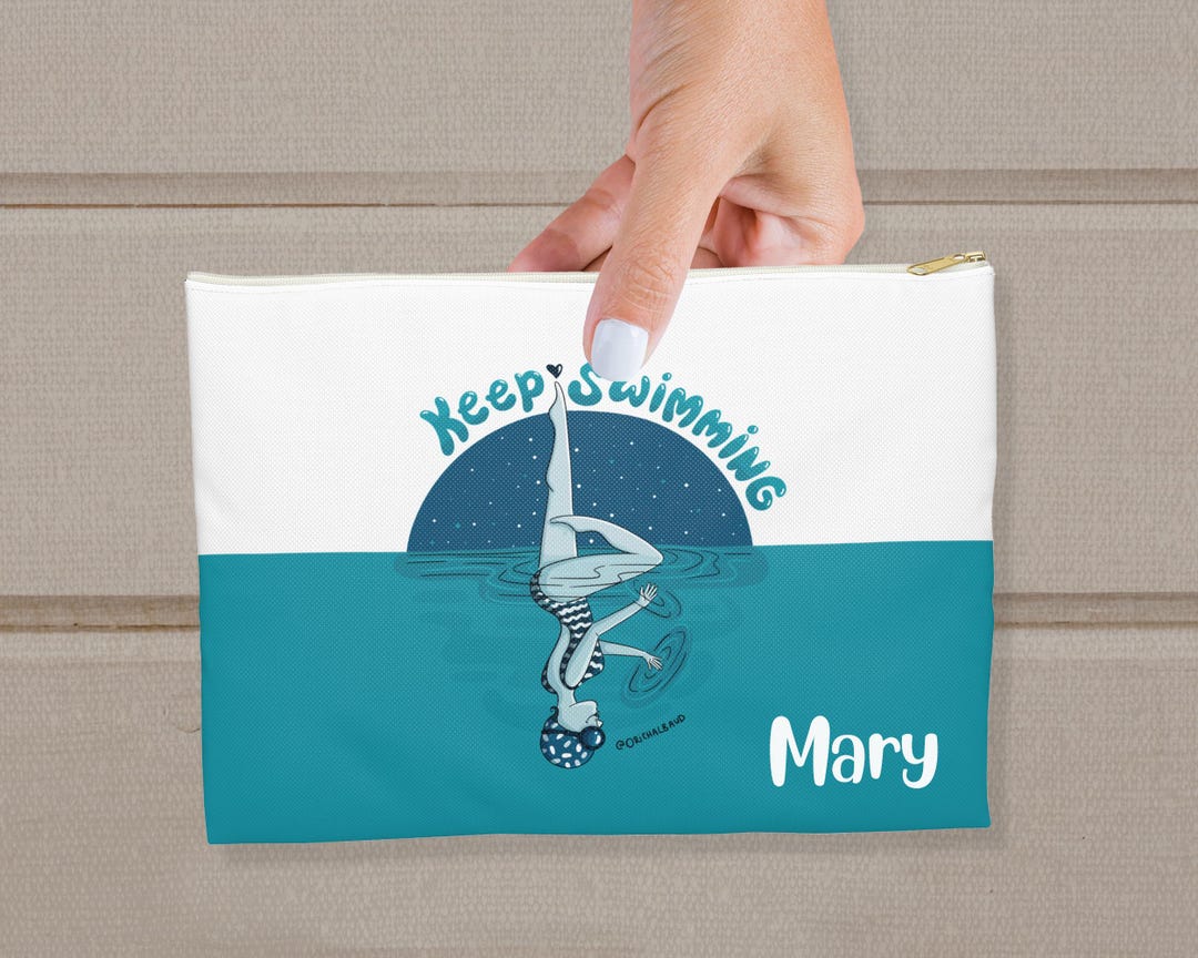 Synchronized Swimming Girl Pouch, Pool Girl Swimmer Bag, Synchronized ...