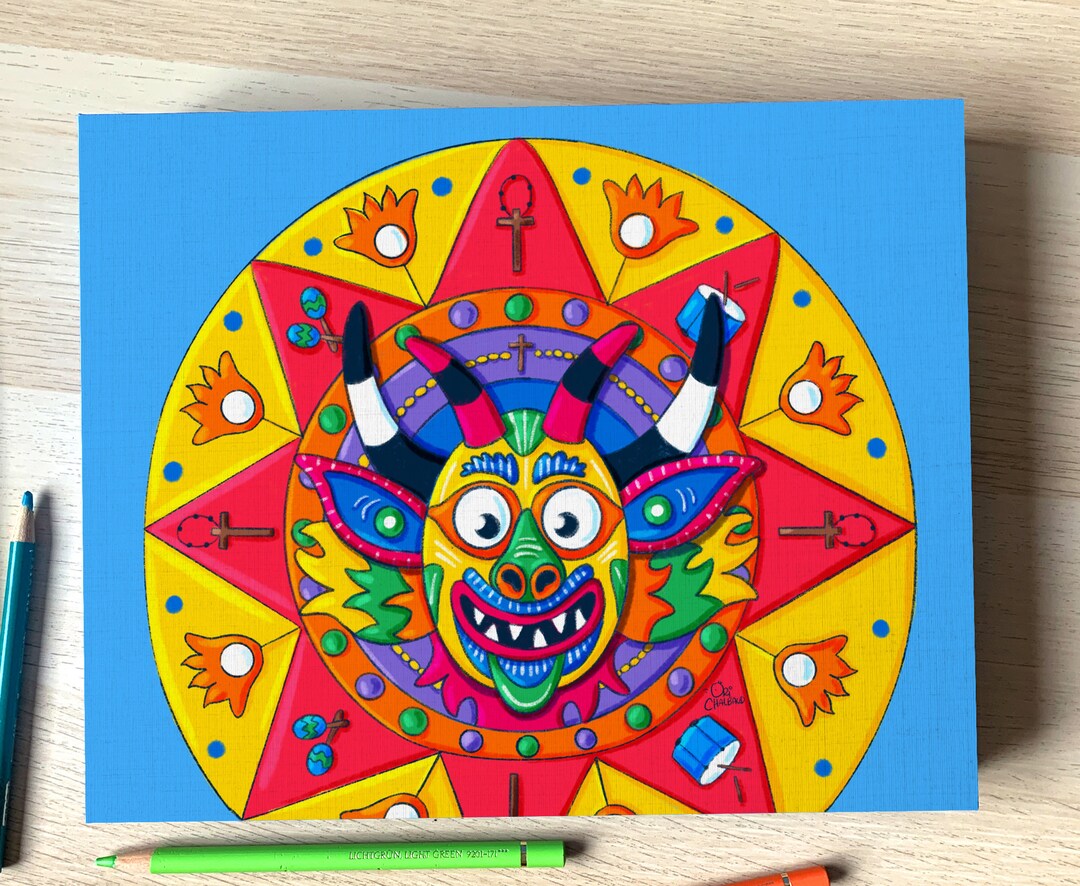 Venezuela Diablos De Yare Art Canvas Gallery Wraps. Venezuelan - Etsy