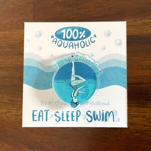 Acrylic Pin Synchronized Swimming Girl, Pool Girl Swimmer Transparent ...