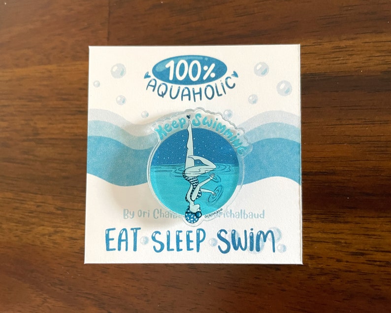Acrylic Pin Synchronized Swimming Girl Pool Girl Swimmer - Etsy