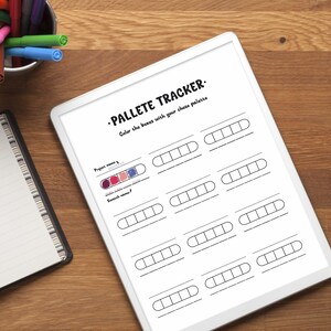 Coloring Tracker, Drawing Tracker Journal, Pages to Track Your Coloring ...