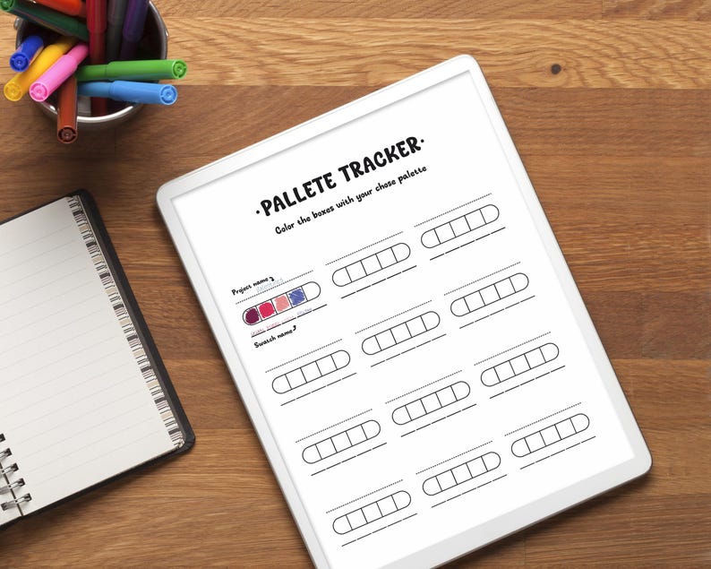 Coloring Tracker, Drawing Tracker Journal, Pages to Track Your Coloring ...
