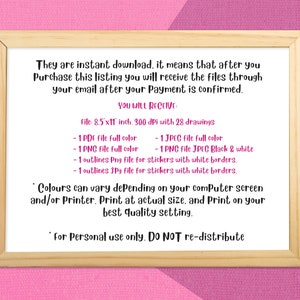 Period Tracker Printable Stickers. Monthly Cycle Planner. Journal ...