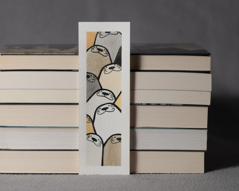 Seal Bookmark /NOT PRINTED/ Watercolor Seal Book Marker OOAK - Etsy
