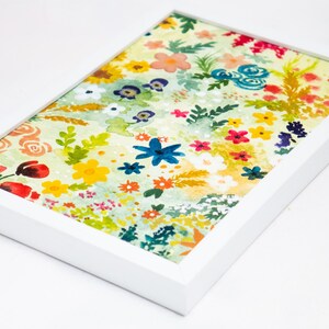 MINI Flower Power Watercolor Painting Meadow Watercolor Art / Ooak NOT ...