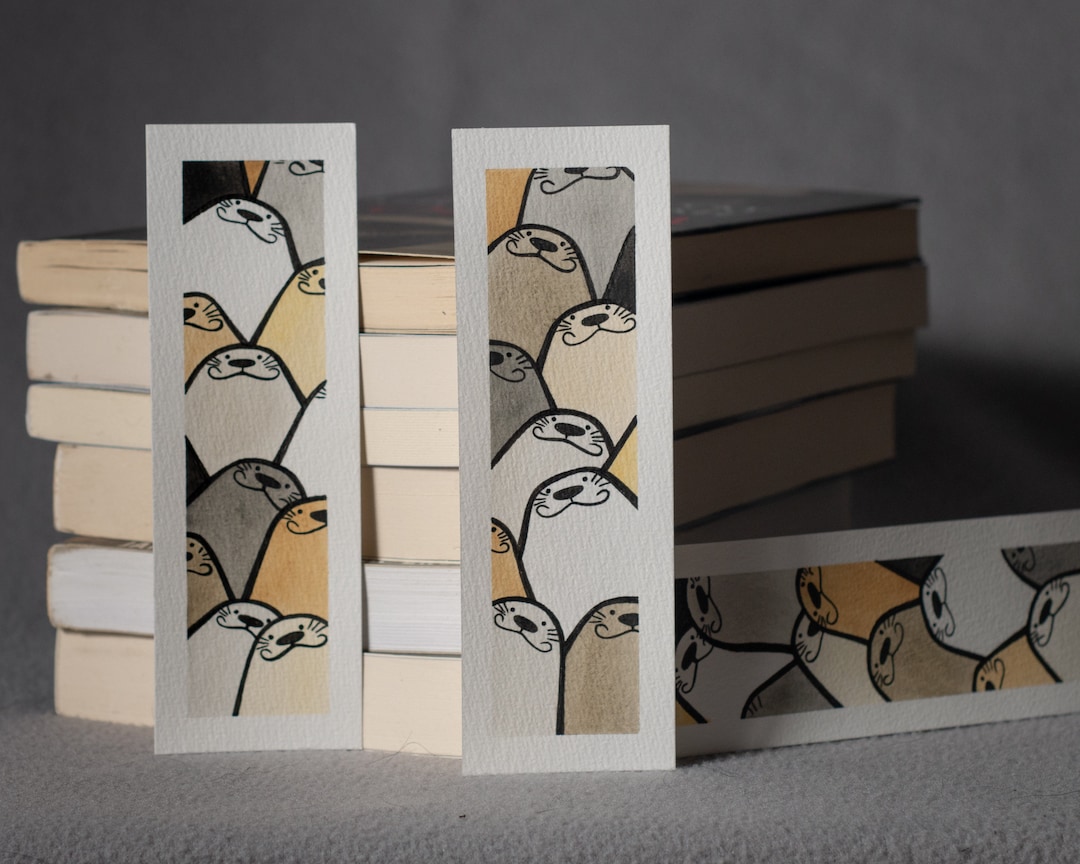 Seal Bookmark /NOT PRINTED/ Watercolor Seal Book Marker OOAK - Etsy