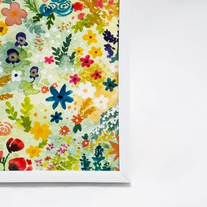 MINI Flower Power Watercolor Painting Meadow Watercolor Art / Ooak NOT ...