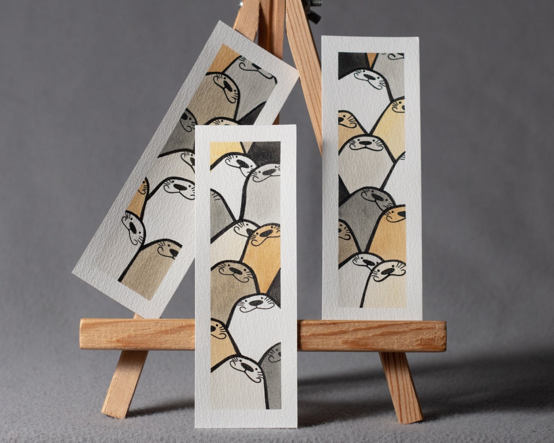 Seal Bookmark /NOT PRINTED/ Watercolor Seal Book Marker OOAK - Etsy