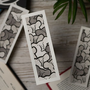 ELEPHANT Bookmark Watercolor Elephant Book Marker Ooak NOT PRINTS - Etsy