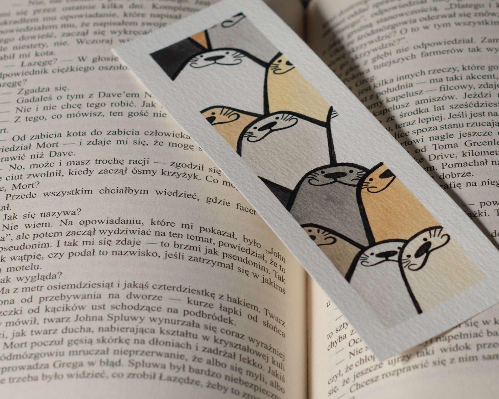 Seal bookmark /NOT PRINTED/ watercolor seal book marker OOAK | Etsy