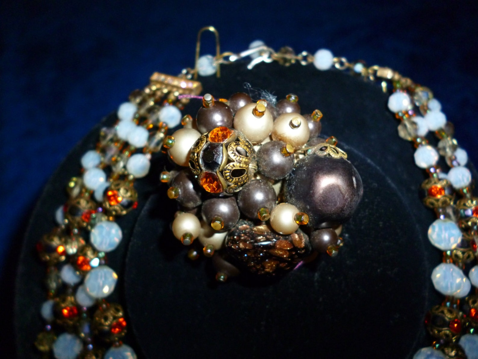 Vintage Miriam Haskell Style Pin - Etsy