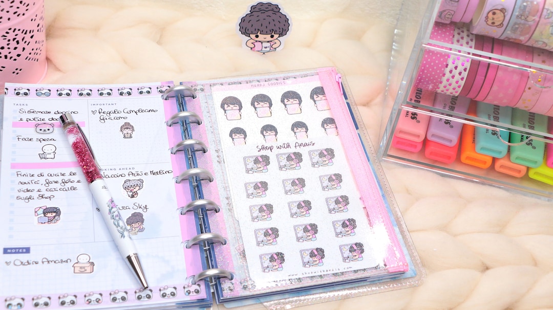 Dashboard for Happy Planner MINI/POCKETS or Zipper/star Pvc or Glitter ...