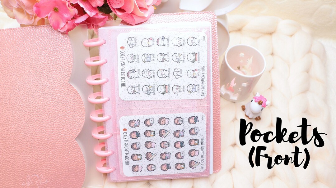Dashboard A5 Disc Planner/happy Planner/pockets and Zipper/wallet ...