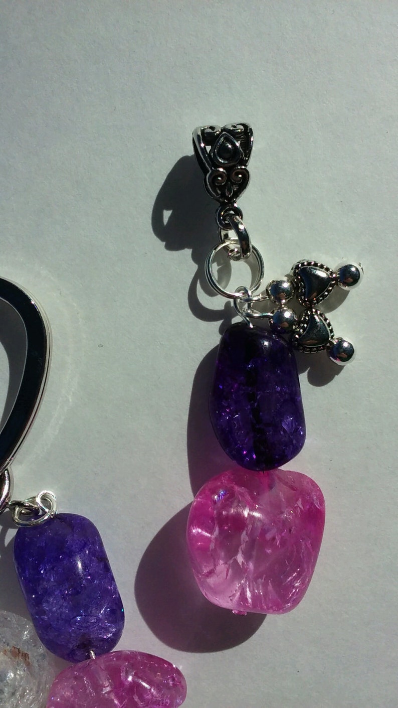 Handmade Keychain With Matching Pendant Pastel Ice Flake | Etsy