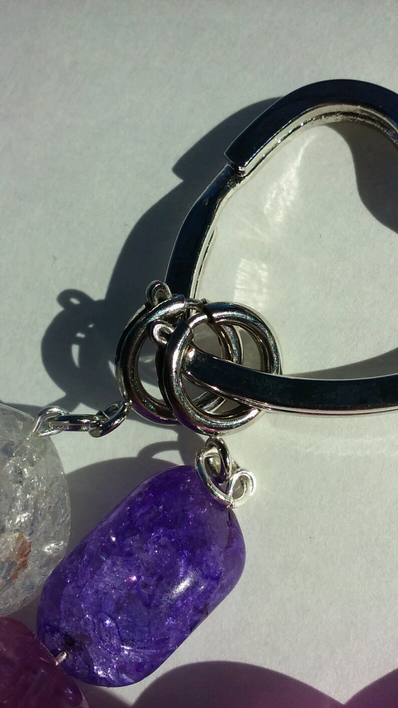 Handmade Keychain With Matching Pendant Pastel Ice Flake | Etsy