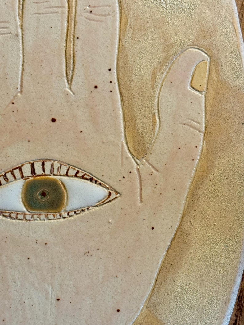 Fátimas Hand - Ceramic Wall Art - Etsy