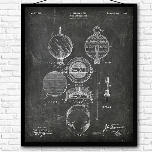 Automatic Fire Alarm Patent Print Poster 1898 Historical - Etsy