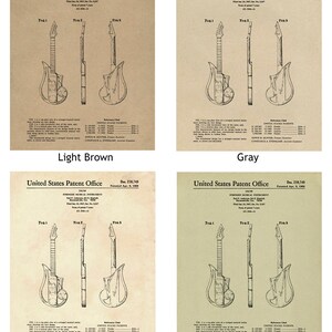 Stringed Musical Instrument Patent Print 1968 Poster Wall Art ...