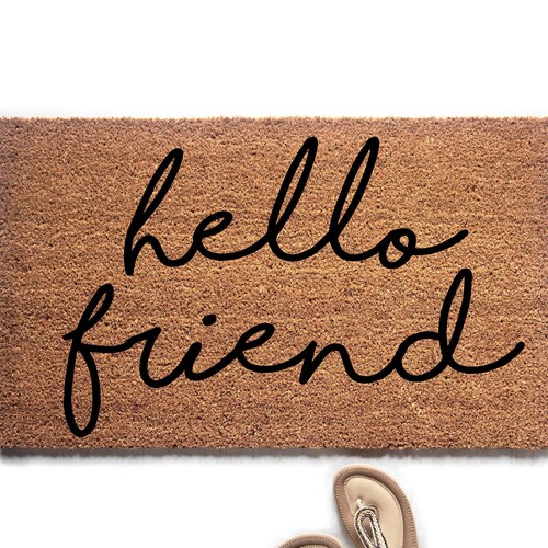 Oh Hello Doormat Hello Welcome Mat Housewarming Gift Cute - Etsy