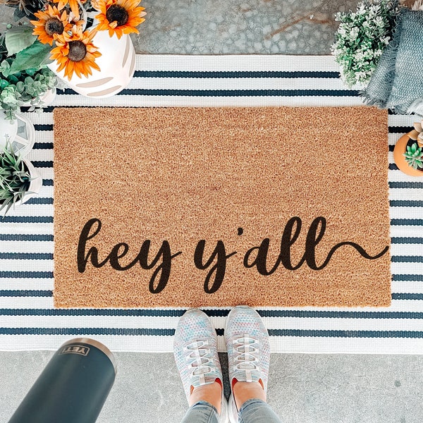 Hey There Door Mat - Etsy