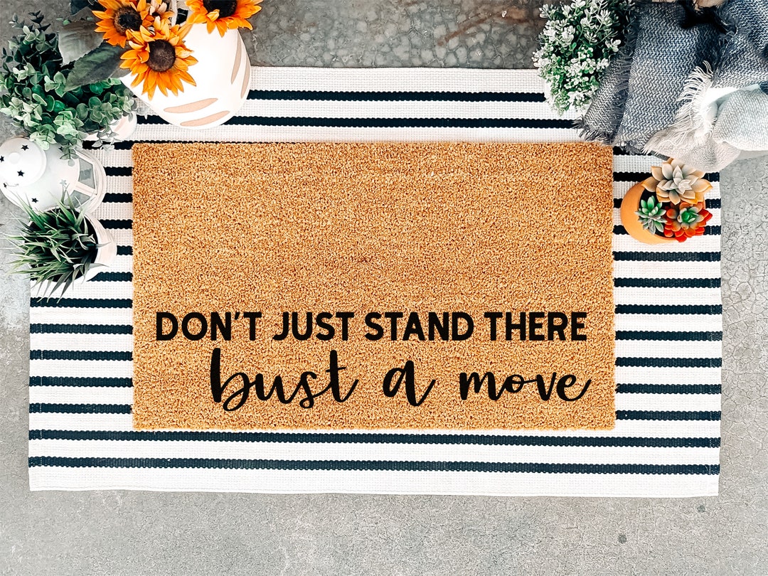 Funny 80s Song Lyric Doormat, Bust a Move Door Mat, Funny Doormat ...