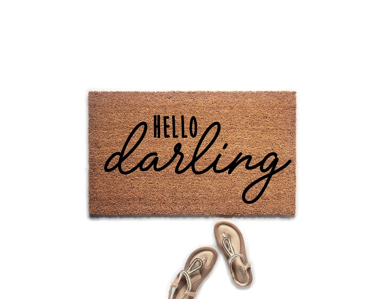Hello Darling Doormat Cute Welcome Mat Housewarming Gift for | Etsy