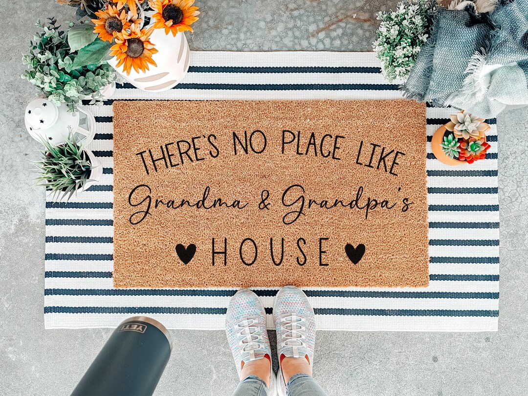 No Place Like Grandma and Grandpa's House Doormat, Grandparents Gift ...