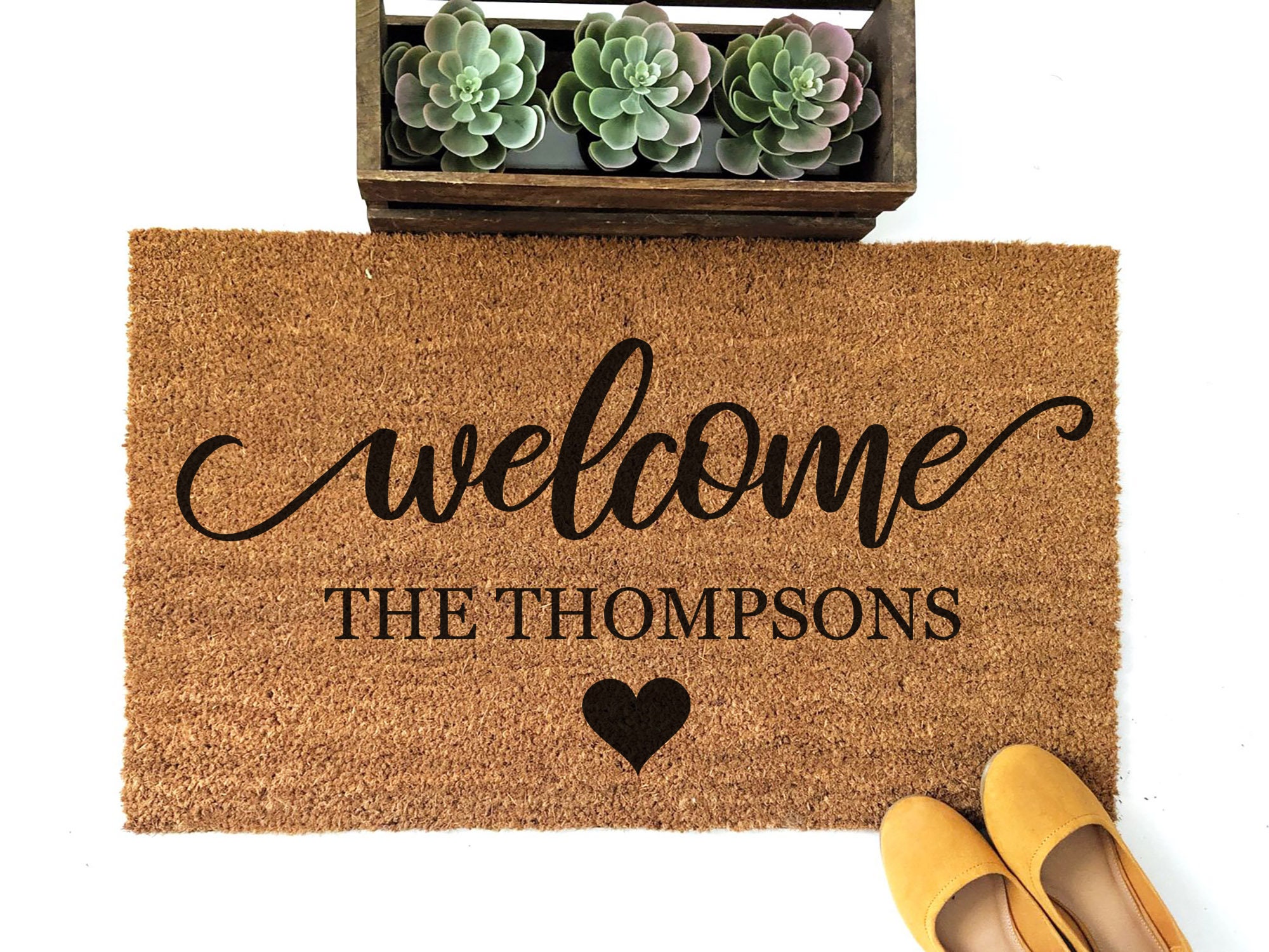 Custom Welcome Doormat With Last Name Welcome Door Mat | Etsy
