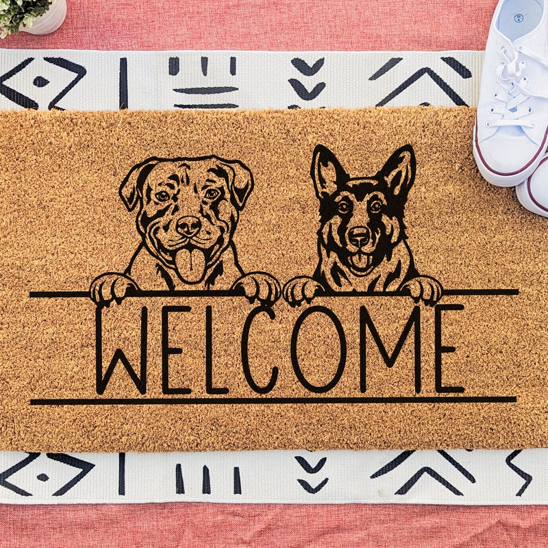 Dog Door Mat - Etsy