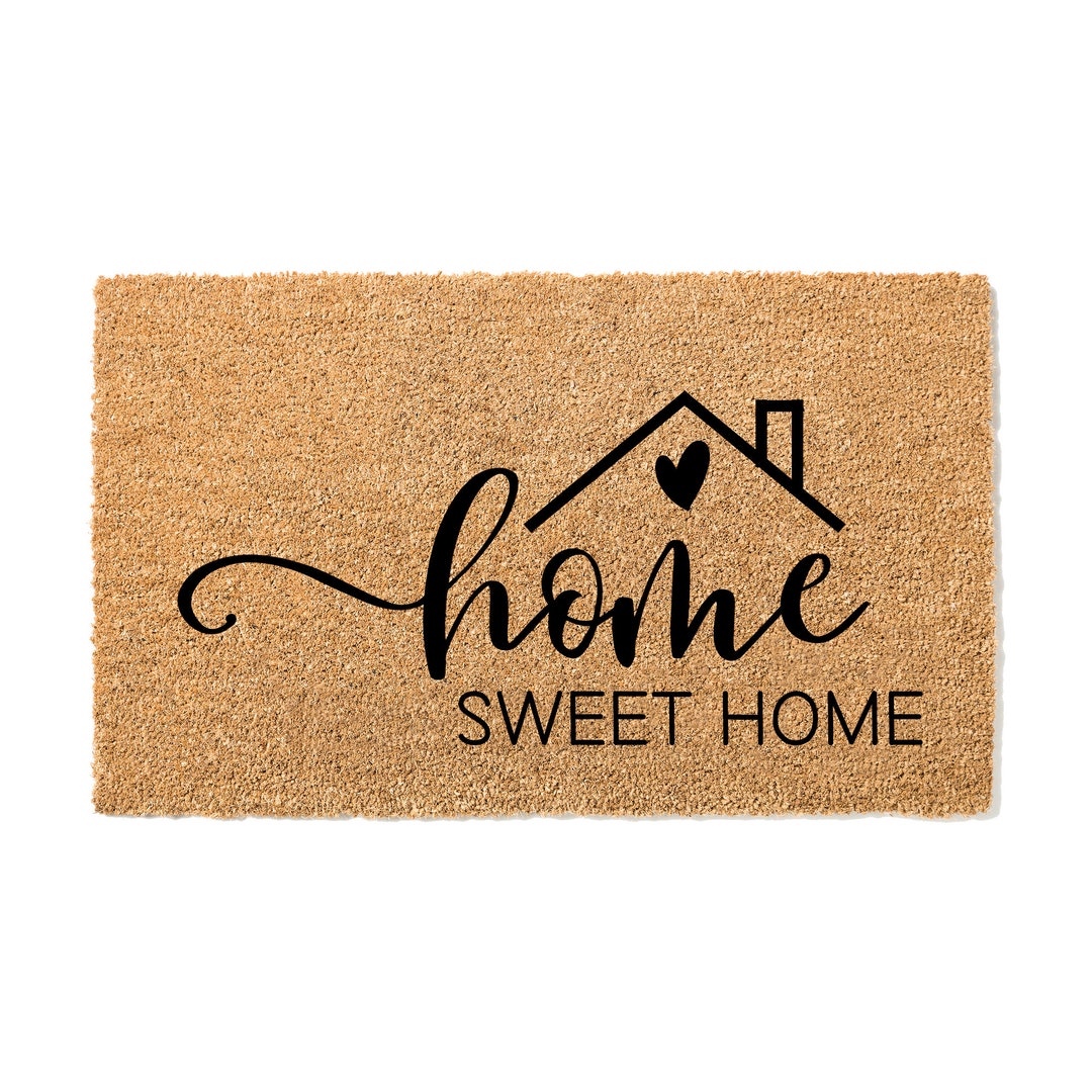 Home Sweet Home Door Mat Modern Welcome Mat Front Porch - Etsy