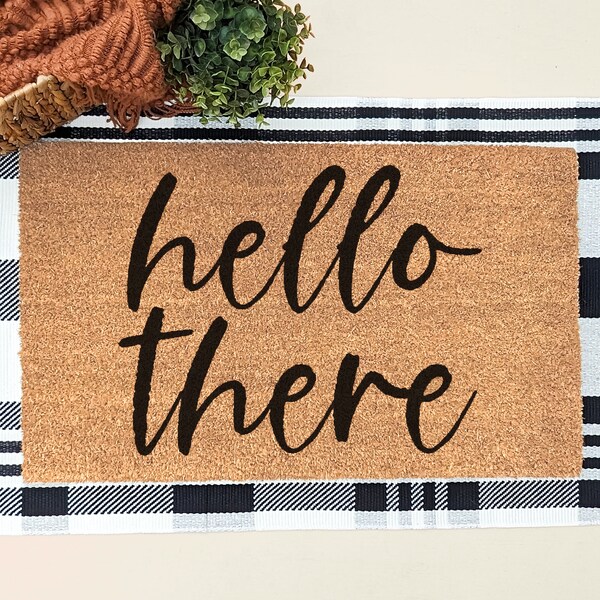 Hello Welcome Mat - Etsy