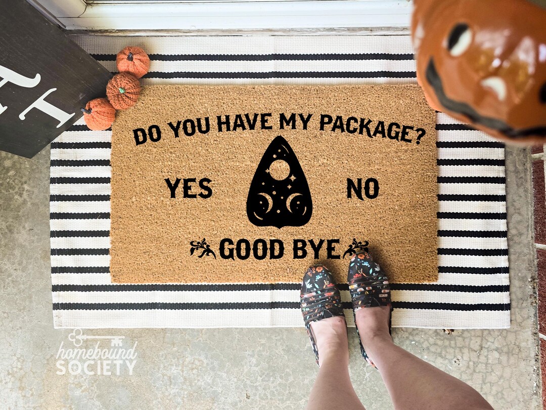 Funny Halloween Doormat, Ouija Board Welcome Mat, Witchy Door Mat ...