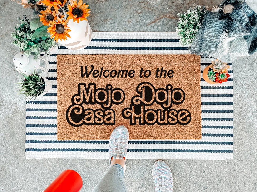 Mojo Dojo Casa House Doormat, Funny Welcome Mat, Custom Door Mat ...