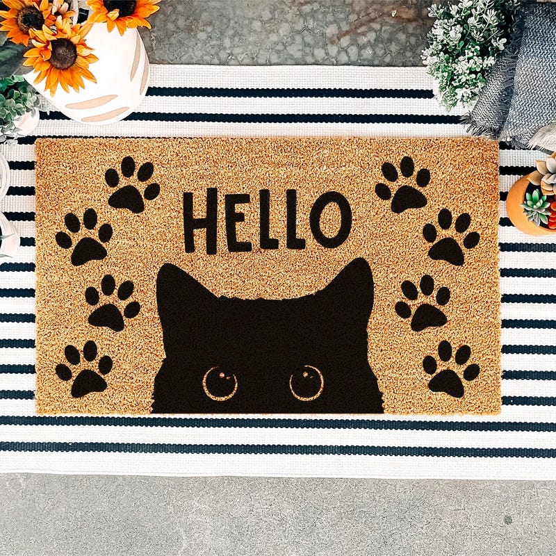 Cat Welcome Home Mats - Etsy