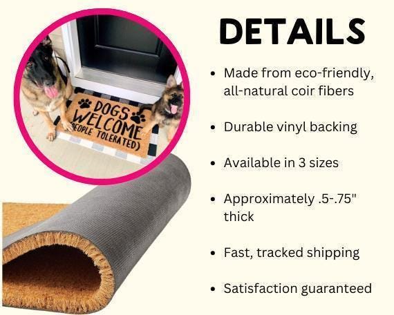 The Dood Abides Funny Goldendoodle Doormat, Labradoodle Welcome Mat ...