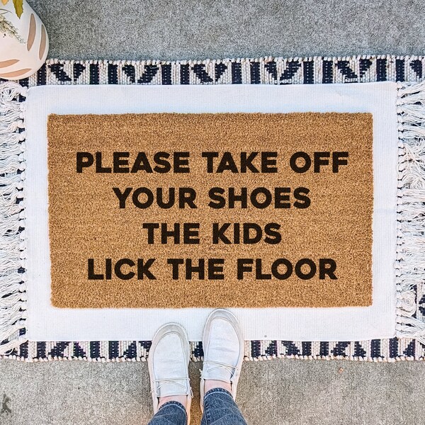 Shoes off Doormat - Etsy